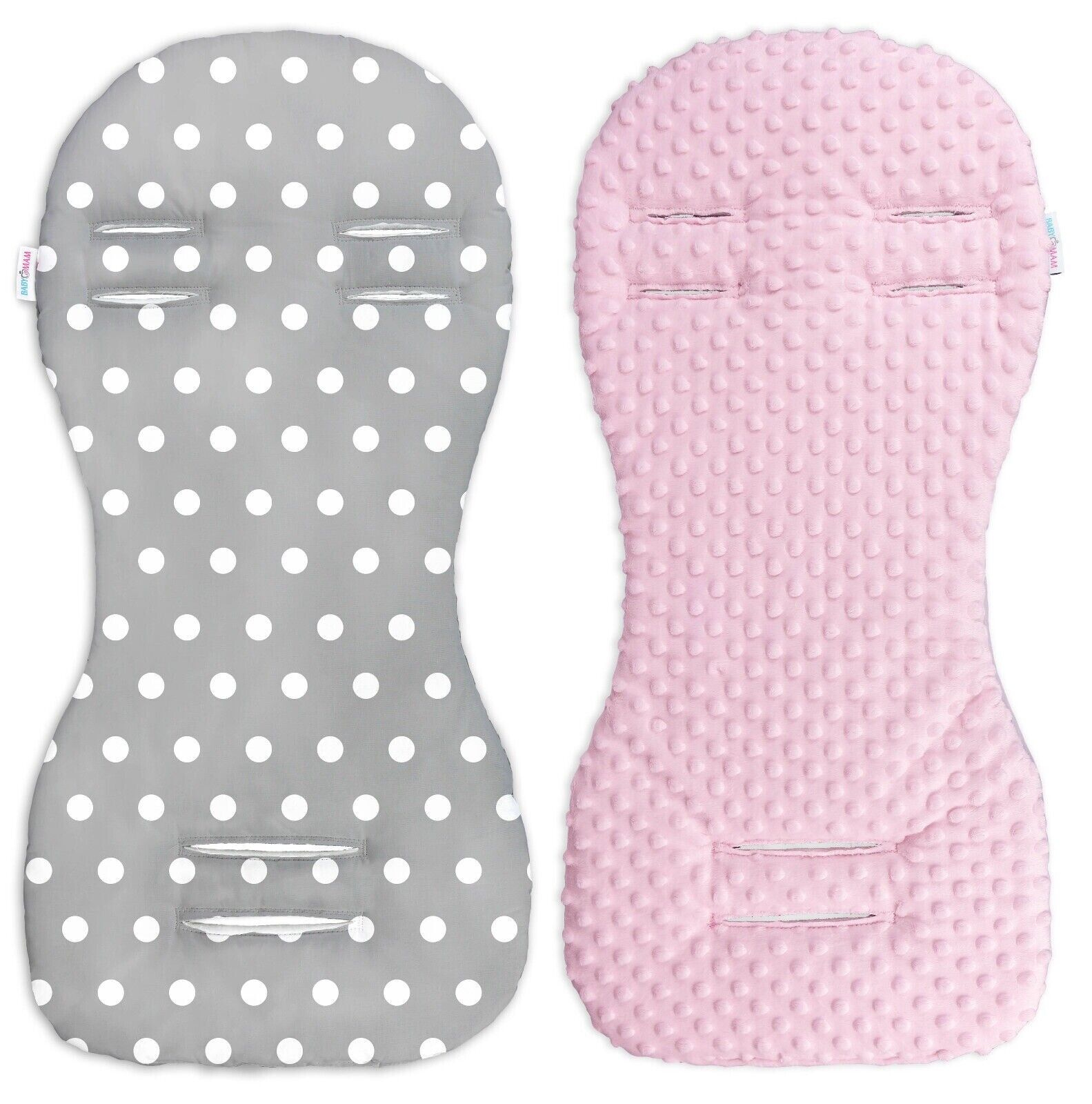 Baby Liner Stroller Buggy Pad Universal Dimple Insert 73x35cm Pink/Dot ...